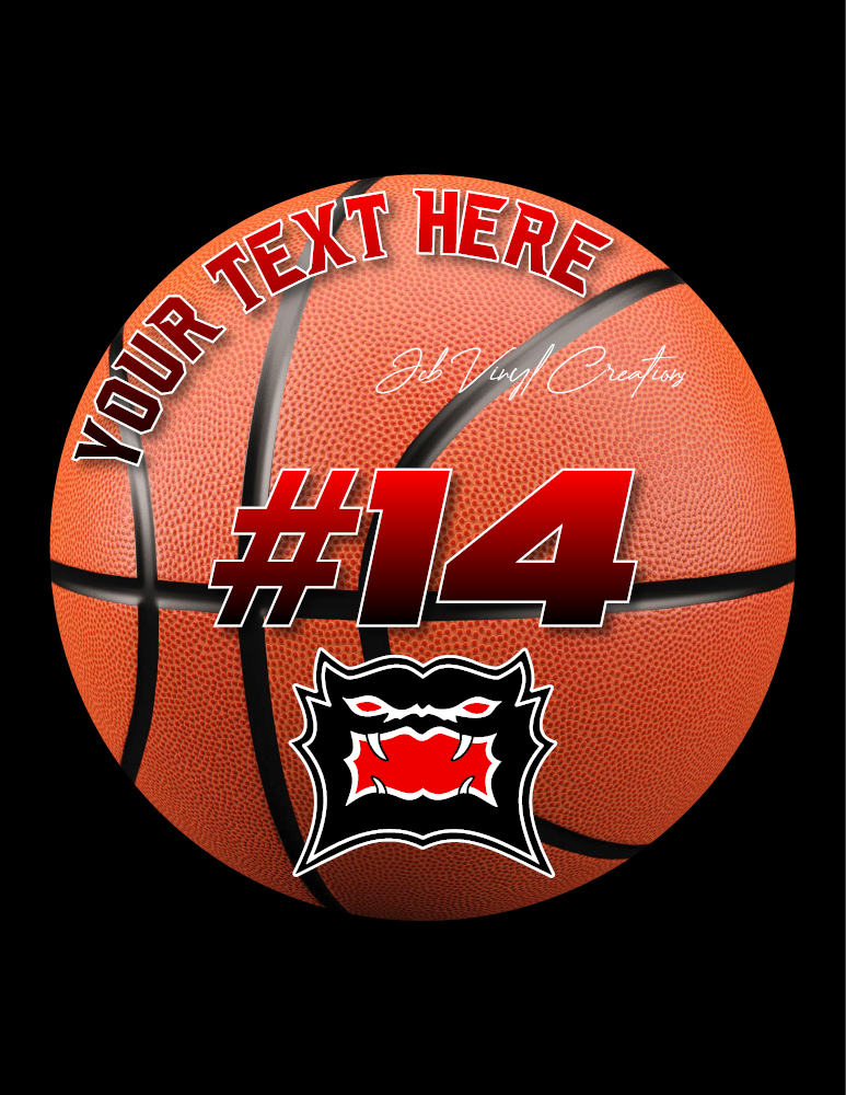 Custom Basketball Yard Sign | JCB Vinyl Creations